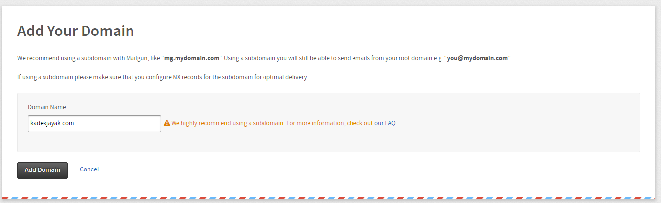Menggunakan Custom Domain pada Gmail Gratis - Kadek Jayak